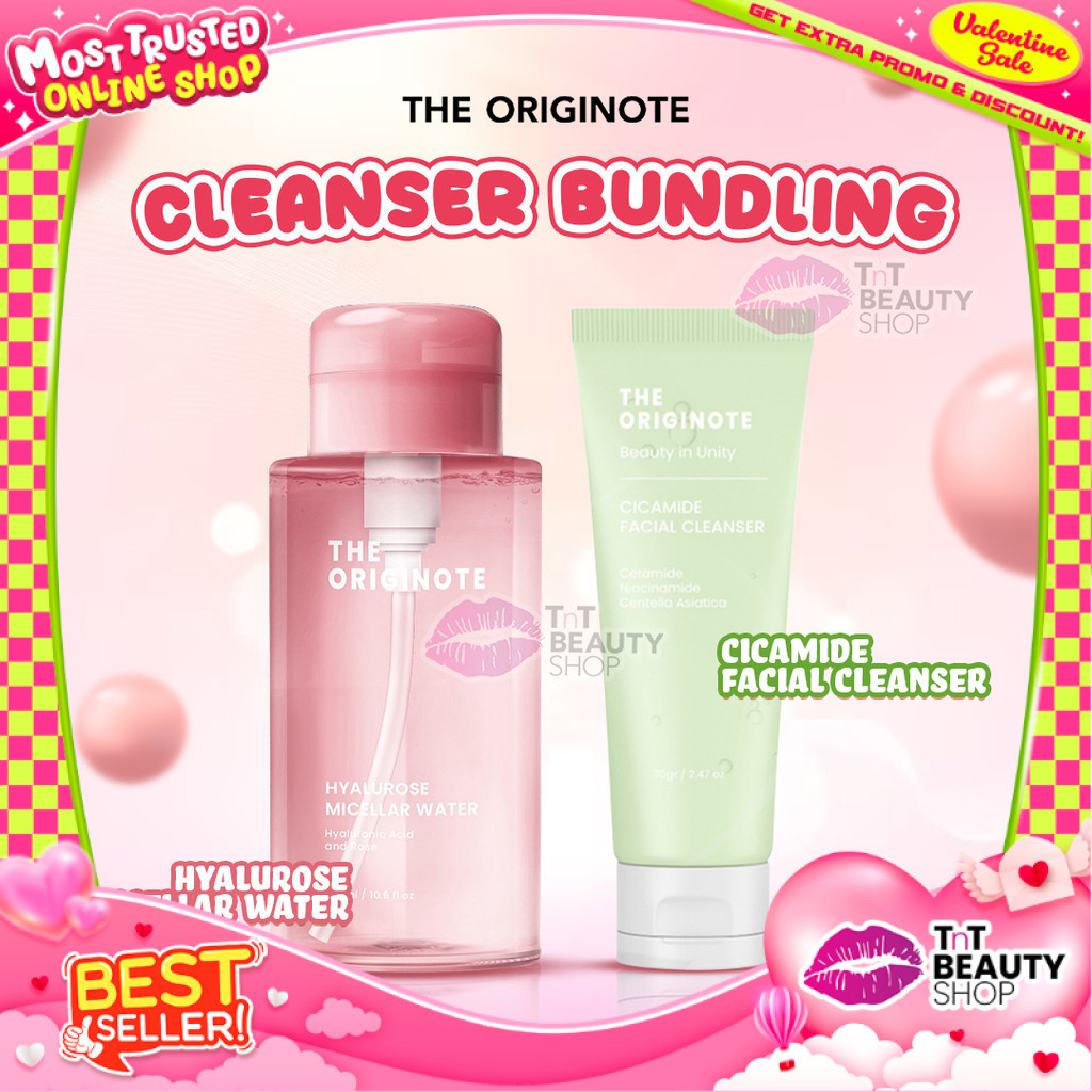 Jual [BUNDLING] The Originote Cleanser Bundle - Cicamide Facial Cleanser - Hyalurose Micellar ...