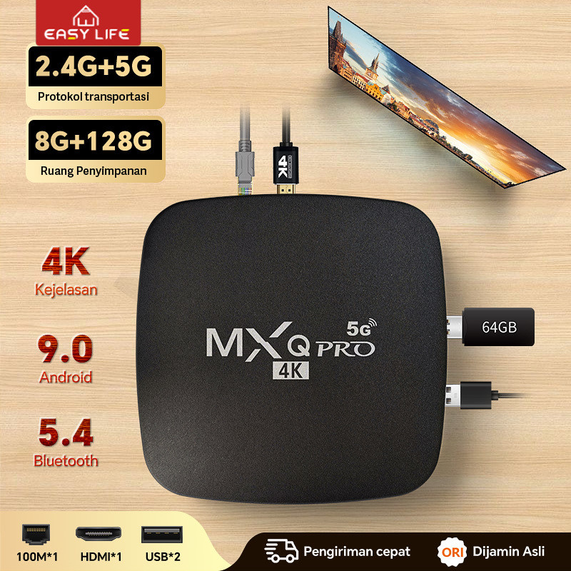 Jual 【RRCOCO】2025 Kotak Android TV 4K Baru Kotak Android TV Cerdas Set ...