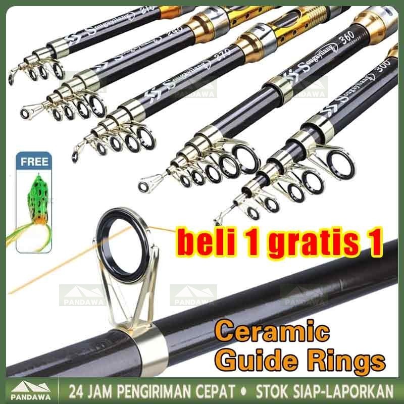 Jual 【beli 1 gratis 1】ALAT PANCING IKAN BESAR JORAN PANCING FIBER C562L ...