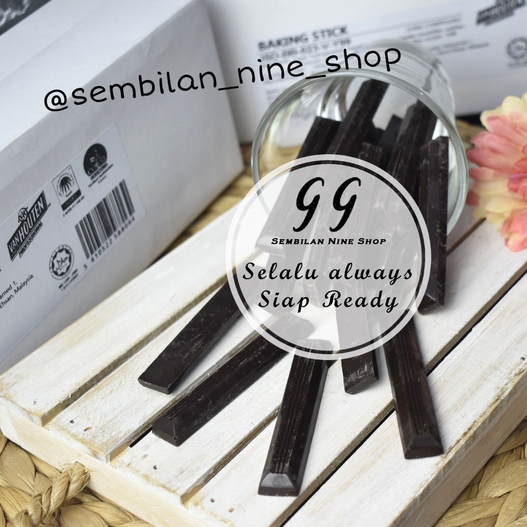 Jual Van Houten 250 Gram BAKING STICK 8 Cm Professional Chocolate Stik ...
