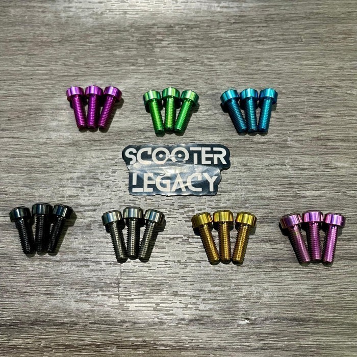 Jual Baut Titanium Cover Fan Spinner Vespa Sprint Primavera S LX LXV ...