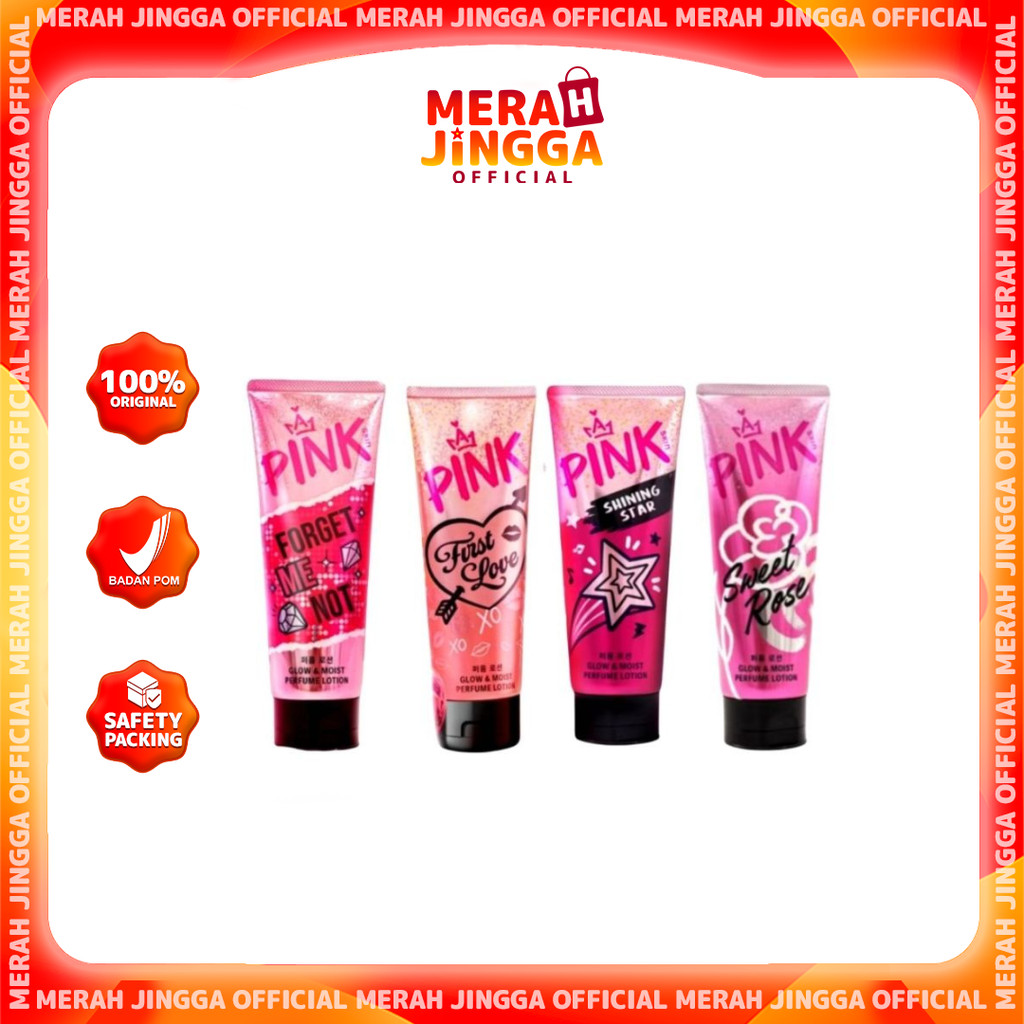 Jual PinkSkin BlackPink Body serum Perfume Lotion 70ml Series | Merah ...