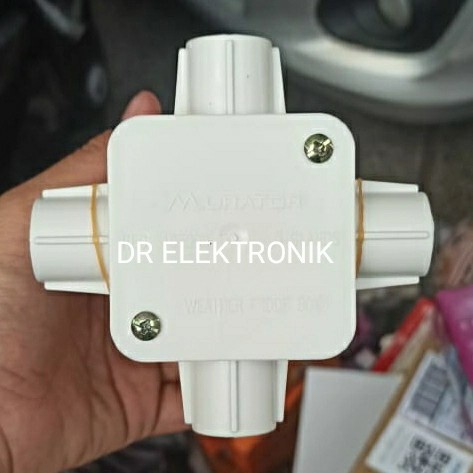 Jual T dus putih 20mm MURATOR C 4 20 mm CABANG 4 Tee Dus tee doos tedos ...