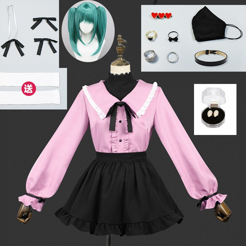 Jual Preorder Vampire Miku Cosplay Costume Wig Cosplay Anime Suit Pink