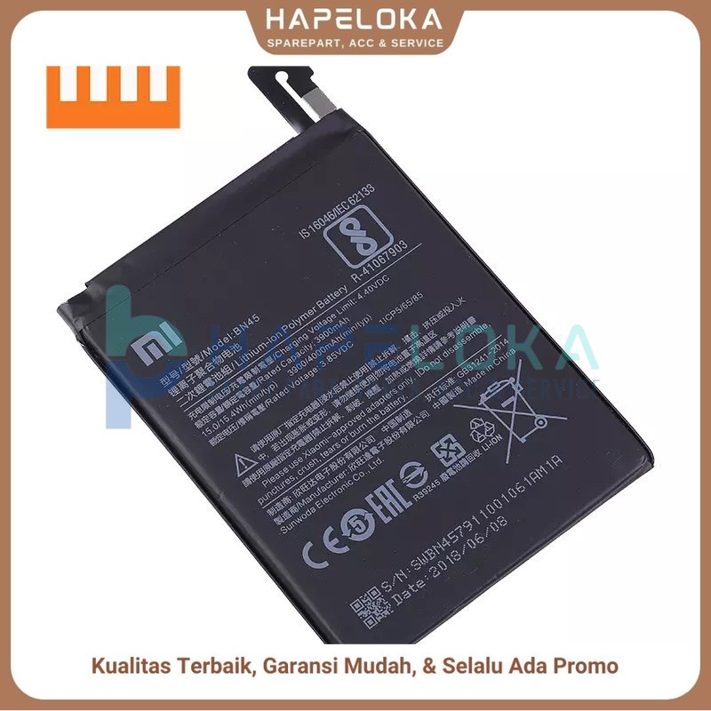 Jual BN45 Baterai Xiaomi Redmi Note 5 / Redmi Note 5 PRO - Batre Battery BN-45 ORI | Shopee ...