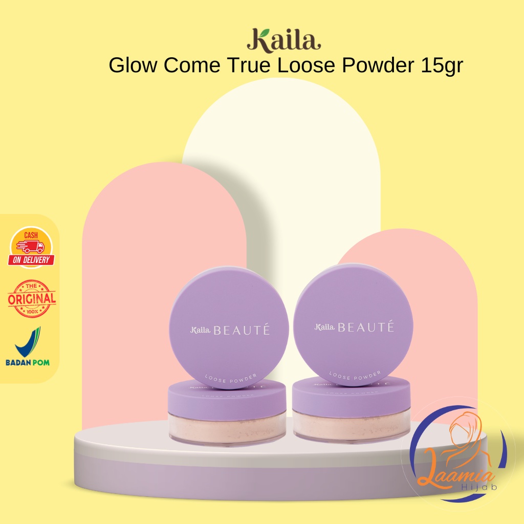 Jual Laamiahijab KAILA BEAUTE Glow Come True Loose Powder 15gr | Shopee ...
