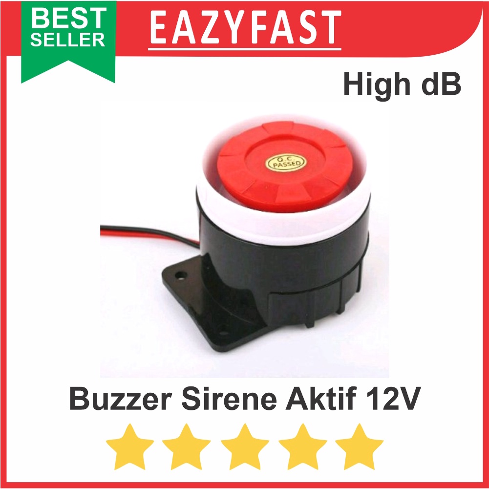 Jual Sirine Alarm 12V High Decibel Buzzer Active Aktif Klakson Motor ...