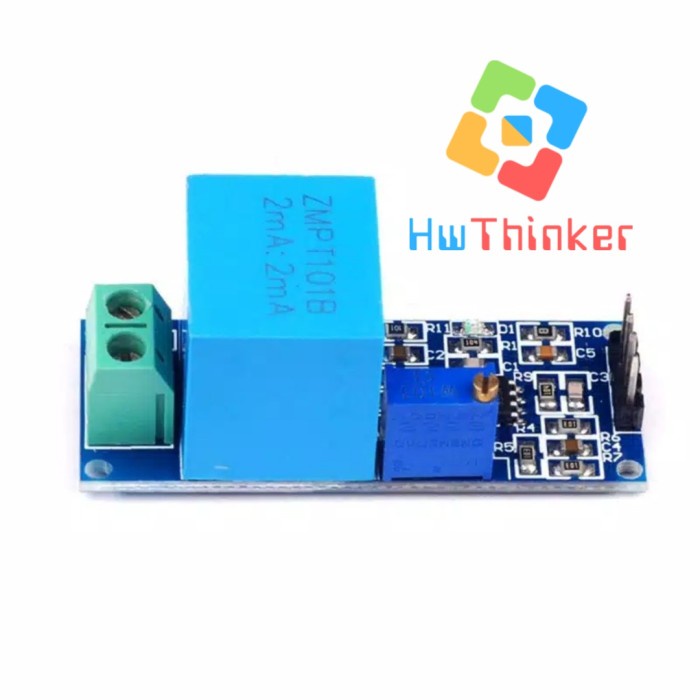 Jual ZMPT101B Sensor Tegangan Listrik PLN 220V 250V AC Single Phase ...