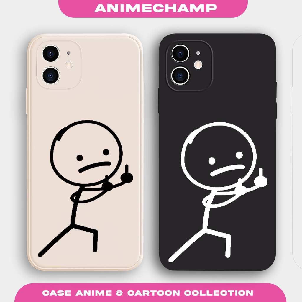 Jual Case Stickman Cool AC504 Iphone 11 XR 13 11PRO 14 X XS XSMAX 6 6S ...