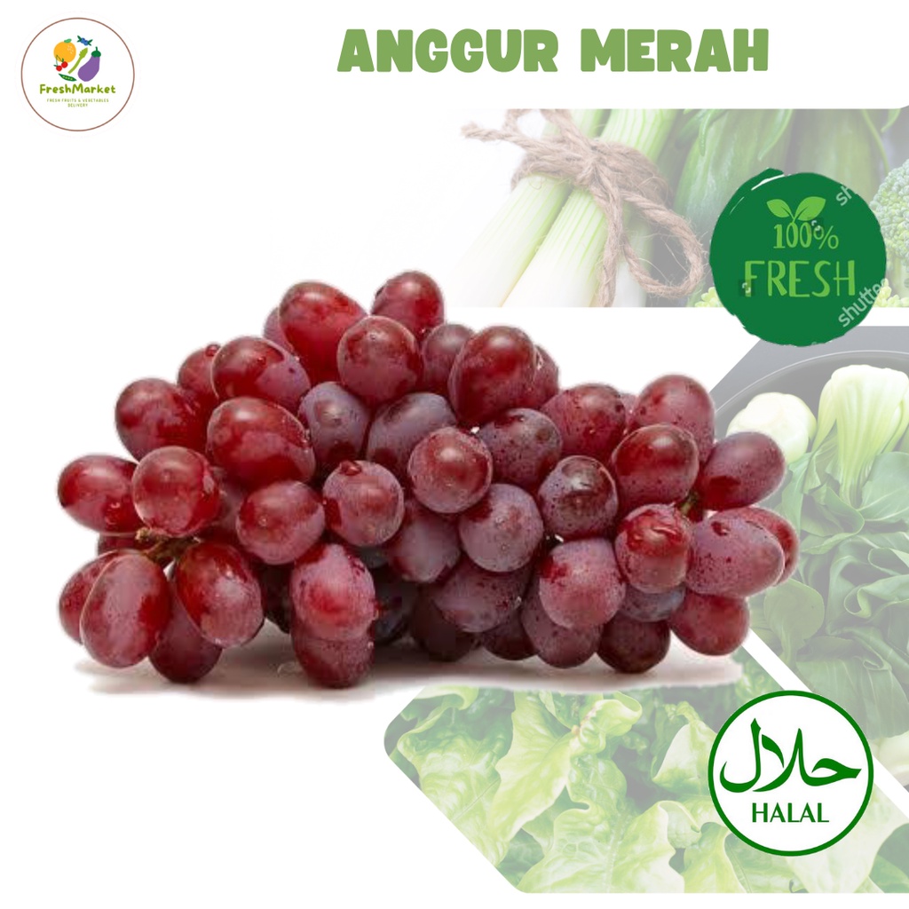 Jual Buah Anggur Merah Segar Per 1 Kg | Shopee Indonesia