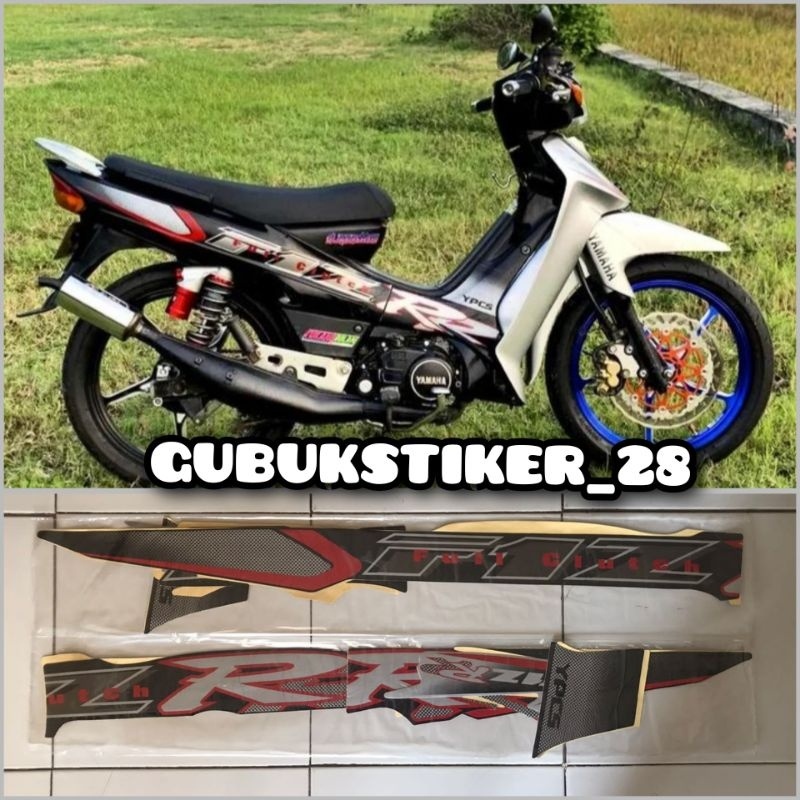 Jual STRIPING STIKER LIS BODY MOTOR YAMAHA FIZ R F1ZR 2002 HITAM SILVER ...