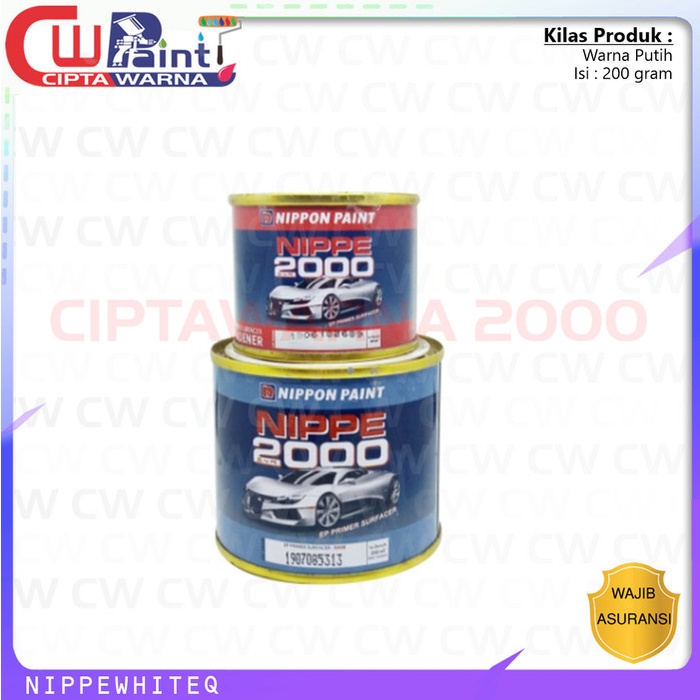 Jual Epoxy Nippe Nippon Primer Surfacer Cat Dasar White Putih 250ML set ...