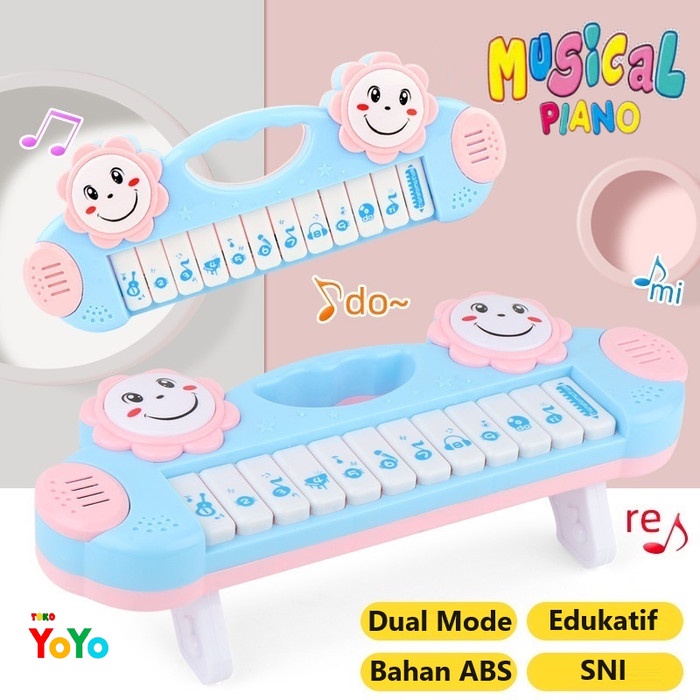 Jual BabyToys Mainan Piano Anak Bayi Musik Edukasi Dual Mode Alat Musik ...