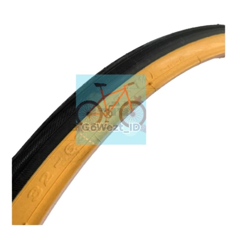 Jual Ban Luar Sepeda Ukuran 27 x 1 1/4 Swallow Deli Tire Balap Jadul Roadbike Hitam Coklat ...