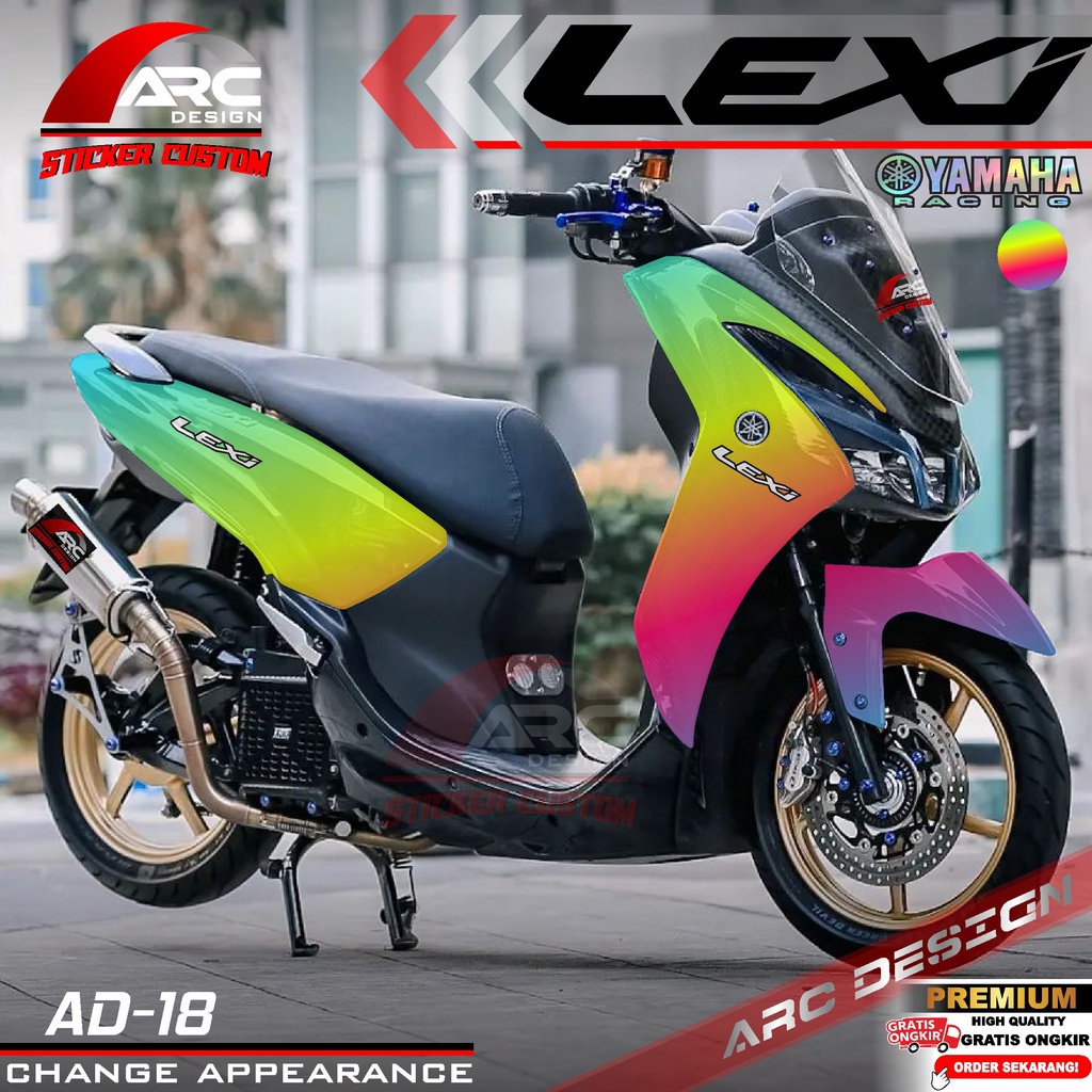 Jual (COD) TERBARU Decal Sticker Yamaha Lexi Fullbody - Dekal Stiker ...