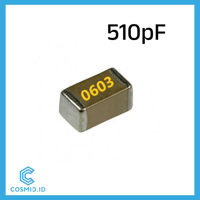 Jual Capacitor 510pF 510 pF 0603 Kapasitor picoFarad SMD | Shopee Indonesia