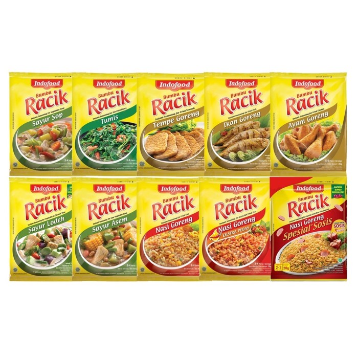 Jual 1 RENCENG BUMBU RACIK INDOFOOD ALL VARIANT RASA ISI 10 SACHET ...