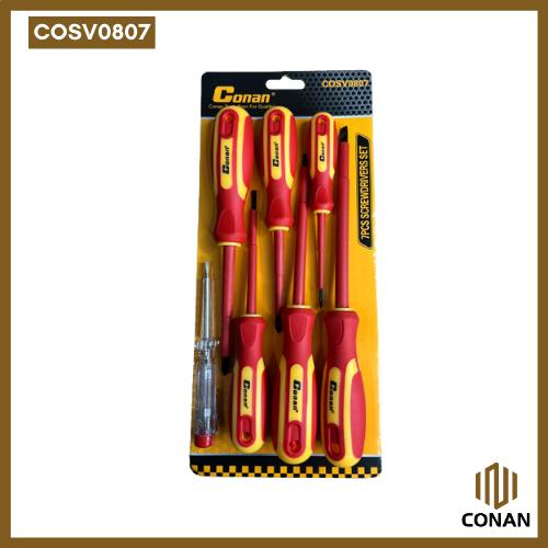 Jual CONAN [COD] SET OBENG VDE SCREW DRIVER SET 7PCS COSV0807 | Shopee ...
