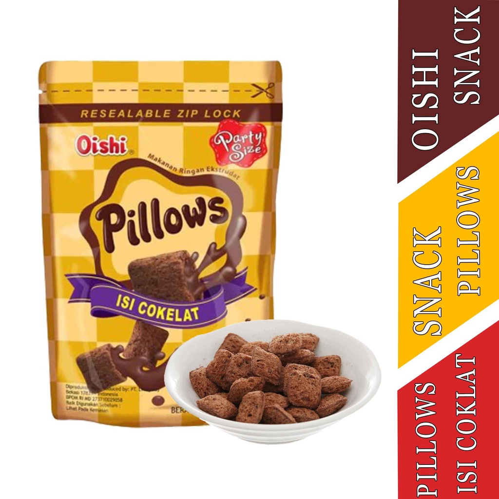 Jual OISHI SNACK PILLOWS ISI COKLAT 100g | Shopee Indonesia