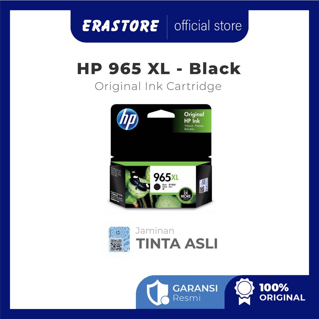 Jual HP 965XL High Yield Black Original Ink Cartridge (3JA84AA ...