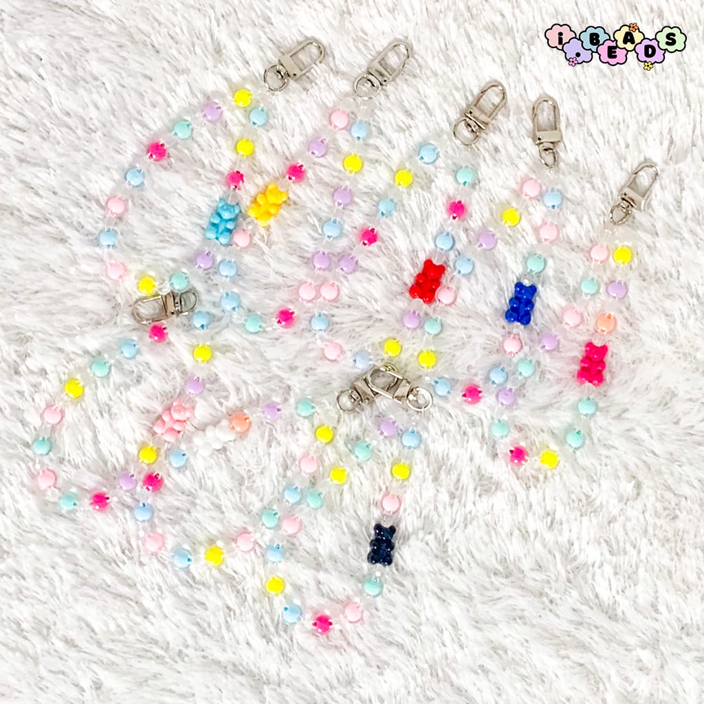 Jual ro.case Beads Strap Gantungan Handphone Motif Mini Bear. (BS ...