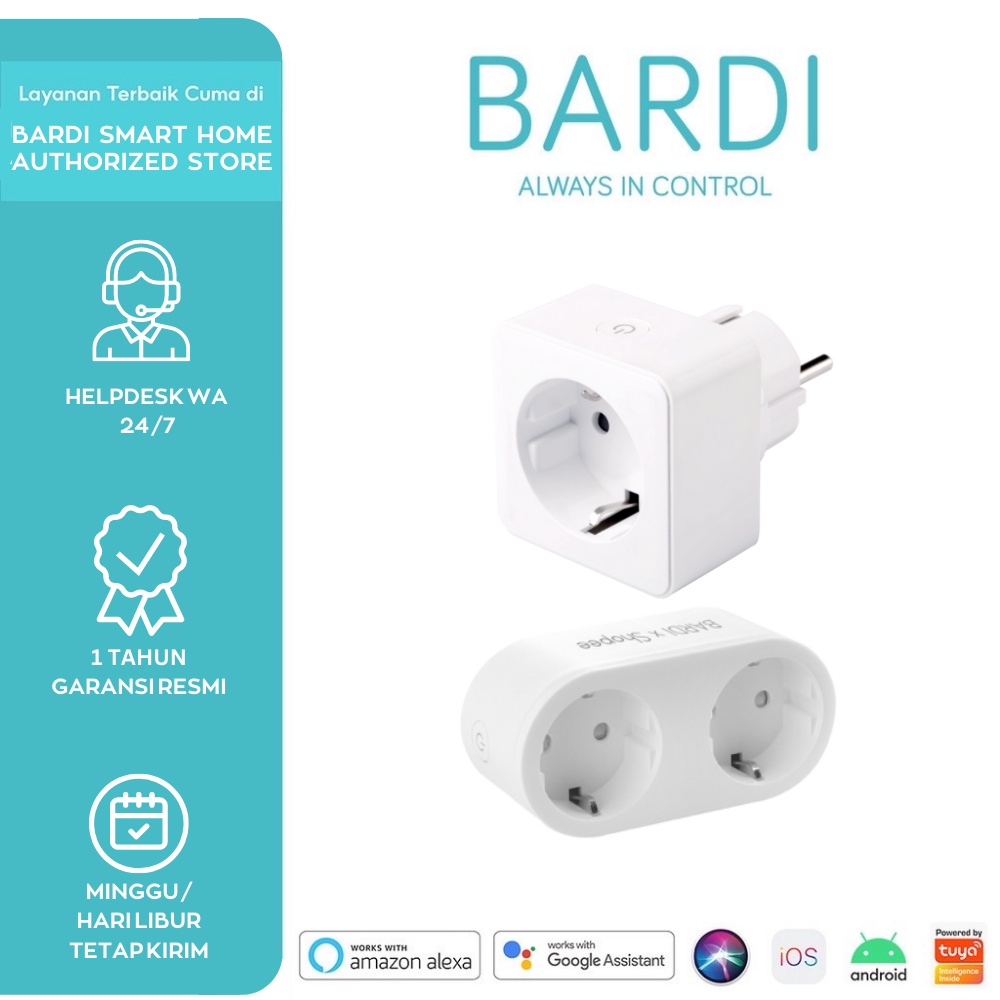 Jual BARDI Portable Plug Smart Single/ Dual Plug Colokan Saklar Satu ...