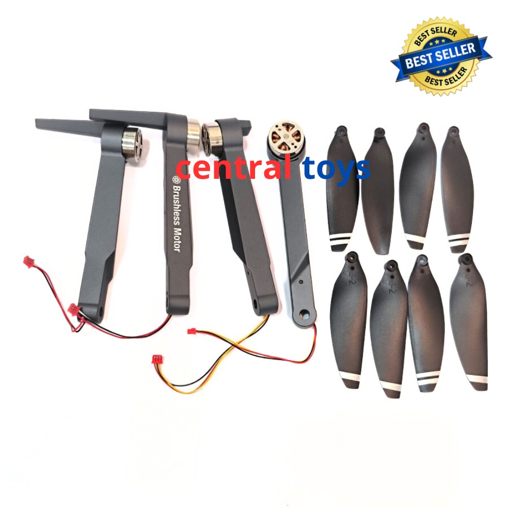 Jual part drone JJRC X28 brushless motor arm A1 B1 A2 B2 propeller set ...