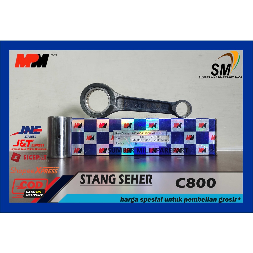 Jual STANG SEHER/SEKER CONNECTING ROD KIT C800/ C 800 MPM | Shopee ...