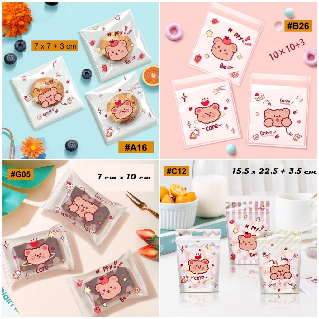 Jual Norden - PLASTIK BEAR - Kantong Kemasan Klip Karakter Ziplock Zip ...