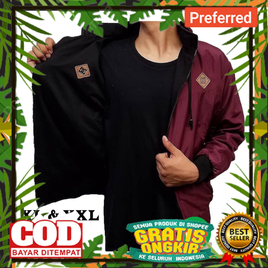 Jual JAKET PARASUT KEREN DESAIN MBOIS //JAKET TEBAL TASLAN BOLAK-BALIK ...