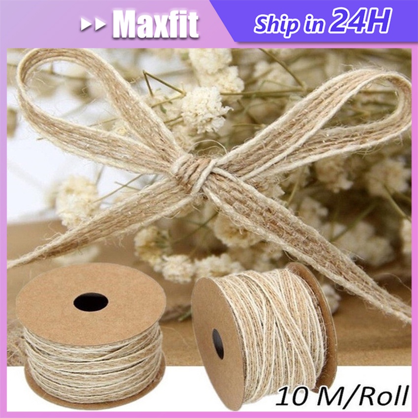 Jual 10M / Roll Kain Pita Hampers Goni Rustic Vintage Decor Tali Rami ...