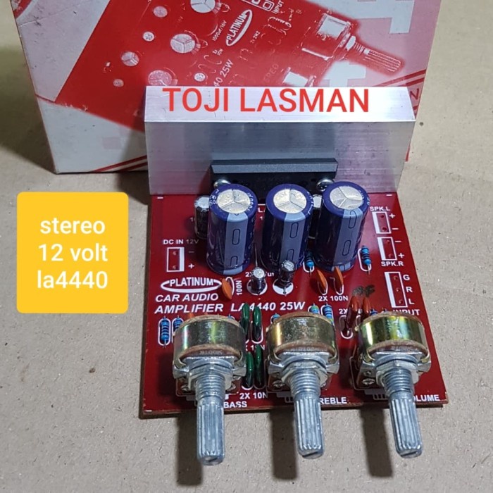 Jual la4440 12v car aktif aktiv speaker pcb kit stereo 12 v volt la ...