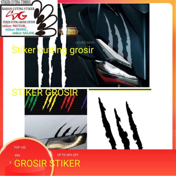 Jual Stiker Motor CAKAR Logo Full Warna Hologram Stiker Body Motor Body ...