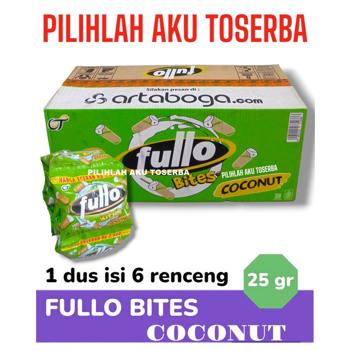 Jual FULLO BITES COCONUT Renceng - ( HARGA 1 DUS ) | Shopee Indonesia