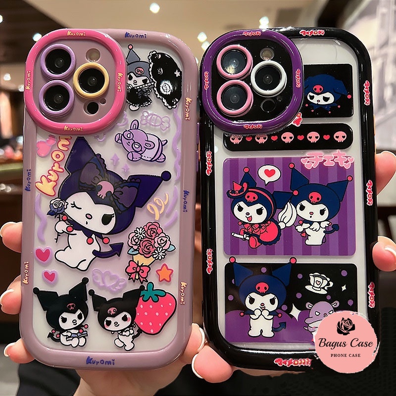 Jual Casing Airbag Stroberi Hati Kuromi Lucu untuk Samsung A02s A03s A04e A04s A13 A12 M12 A14 ...