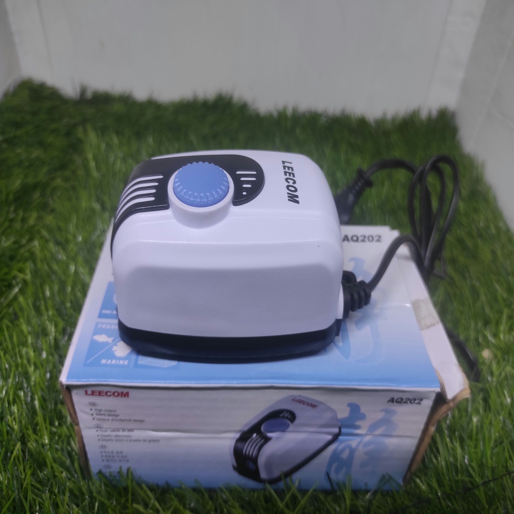 Jual Air Pump Silent Leecom AQ 202 Mesin Aerator Oksigen Senyap 1 Lubang | Shopee Indonesia