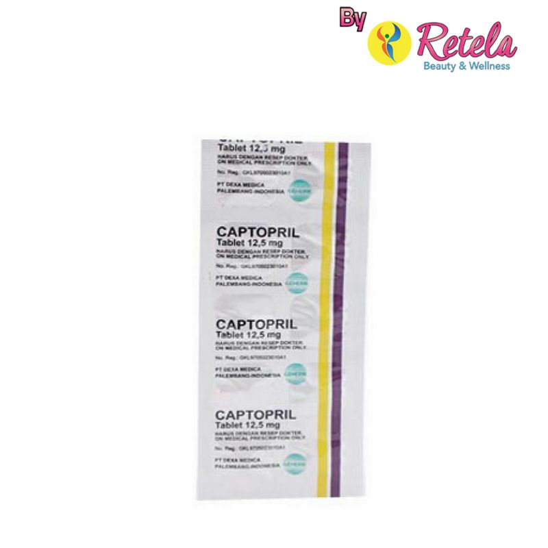 Jual CAPTOPRIL 12.5MG 1 STRIP 10 TABLET | Shopee Indonesia