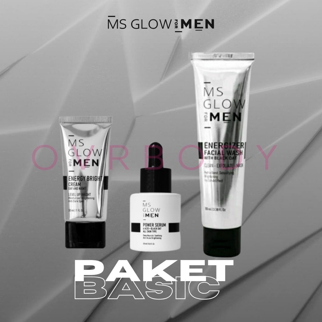 Jual MS GLOW MEN Msglow For Men Paket Perawatan Wajah Pria Skincare ...