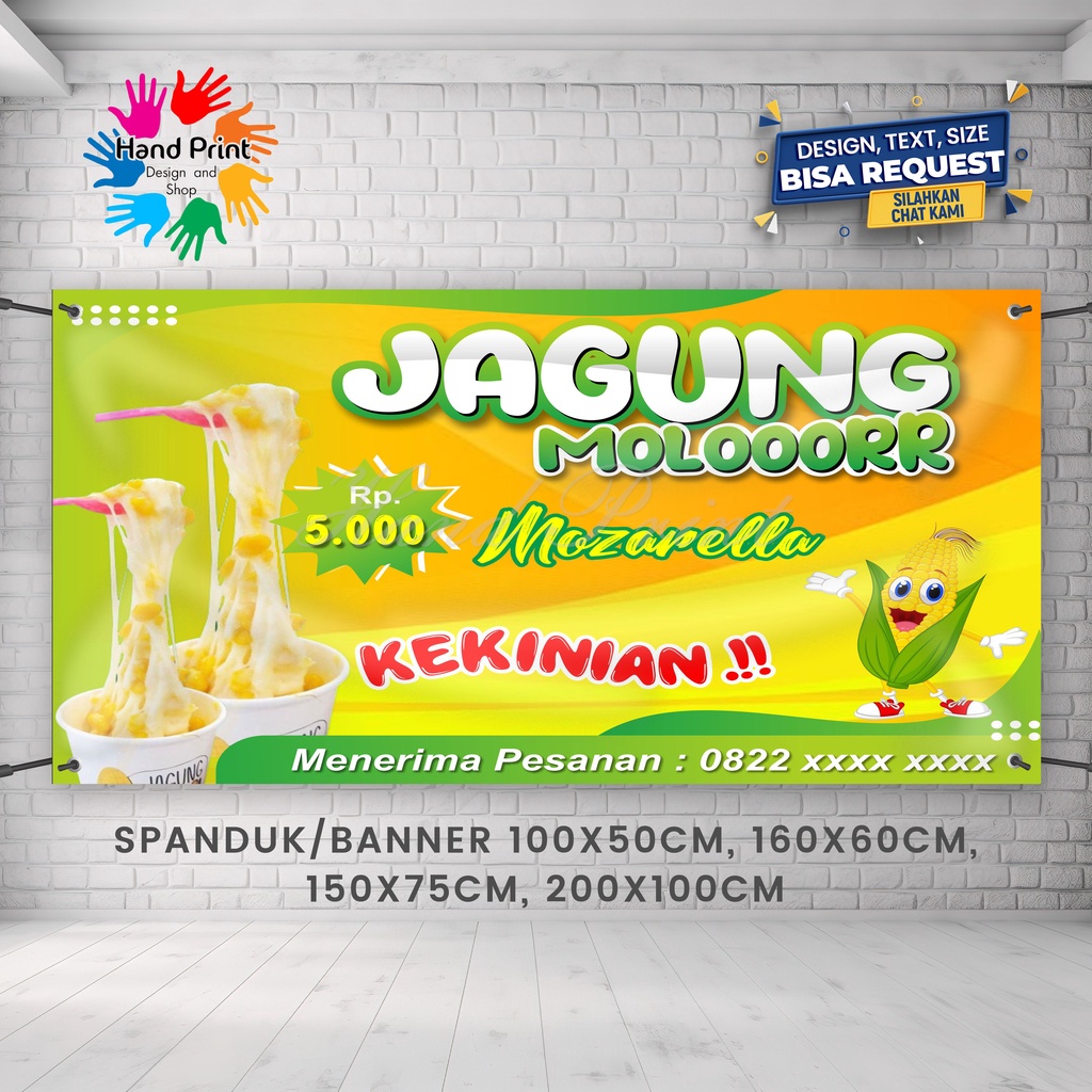 Jual Spanduk Banner MMT Es Jagung Mozarella Es Jus Buah Es Jeruk Peras ...