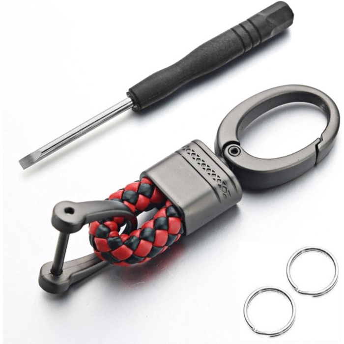 Jual Gantungan Kunci Mobil Motor Rumah Premium Key Chain Tali Kulit ...