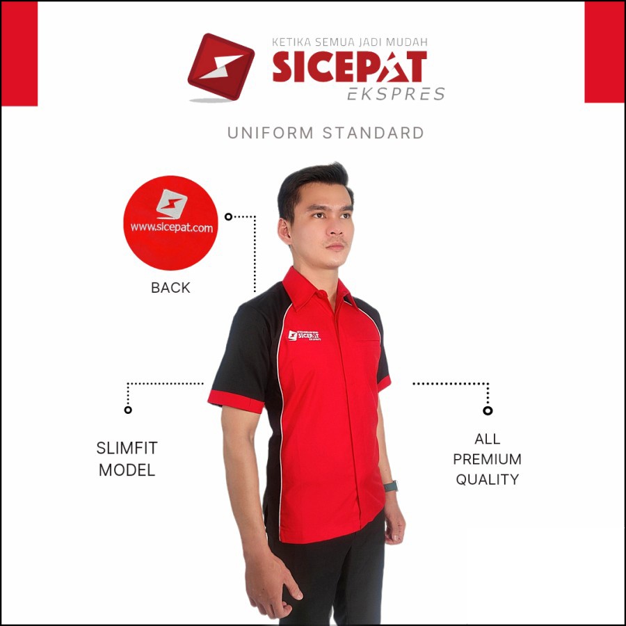 Jual Seragam Kerja Kantor Kemeja Kerja Pria Casual Sicepat Kemeja ...