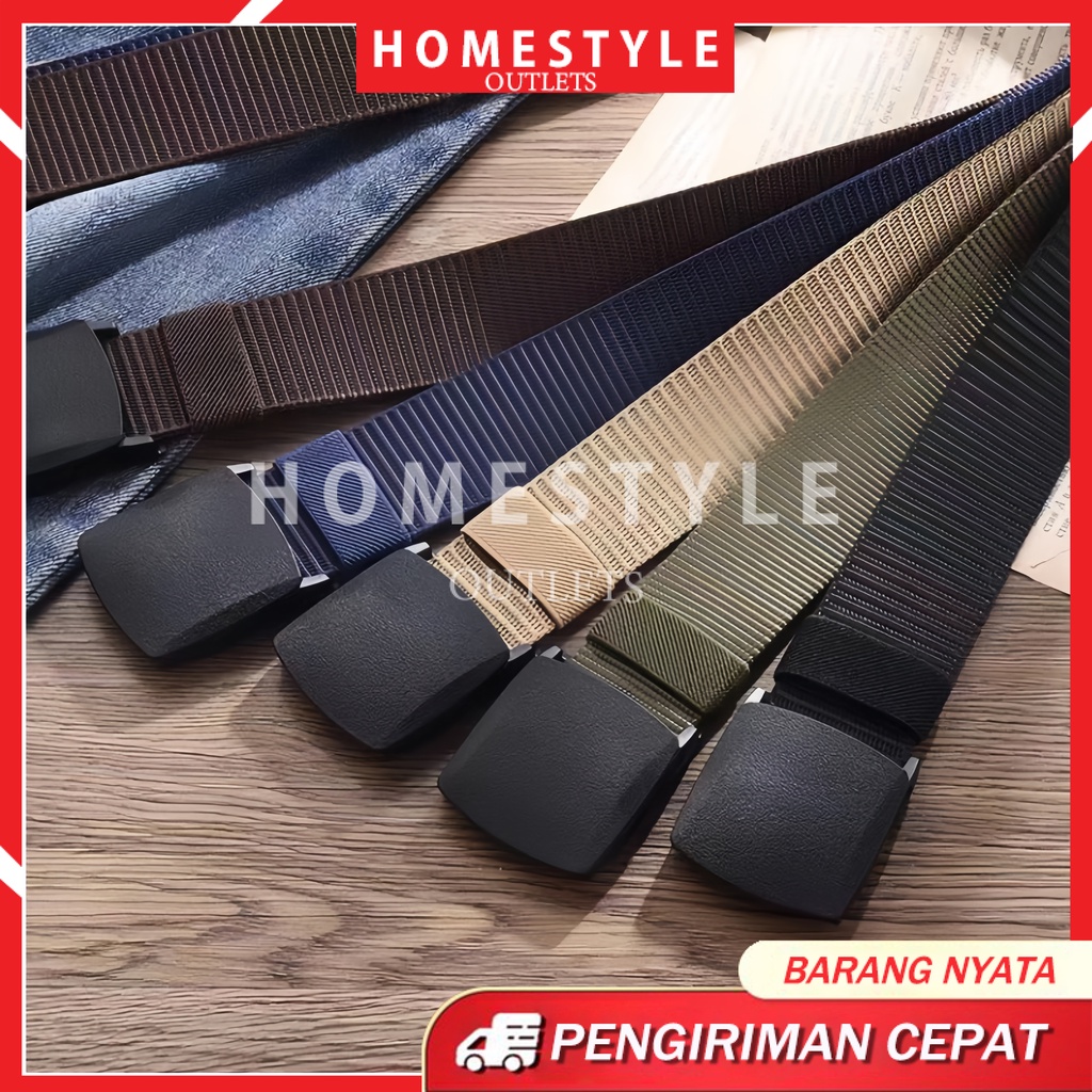 Jual Ikat Pinggang Pria Canvas Kain Nylon Tactical Military Belt Sabuk ...