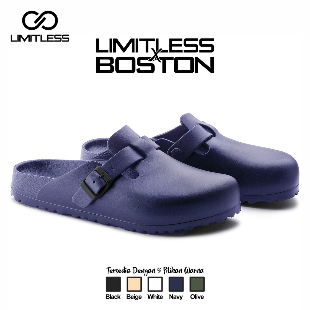Jual Sendal Slop Boston Pria Eva Phylon Lentur Anti Licin Sandal Slip ...