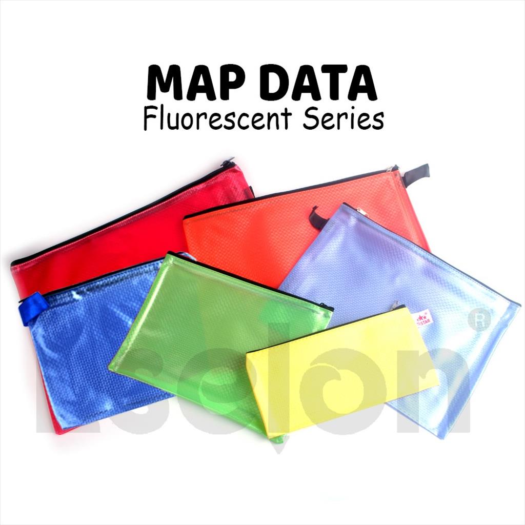 Jual Map Data Warna Florensent / Pocket File / Tempat Alat Tulis ...
