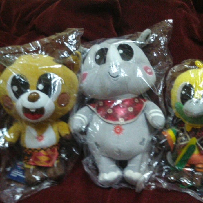 Jual MS87 Boneka Maskot Asian Games 2018 ( Bhin bhin, Athung dan Kaka ...
