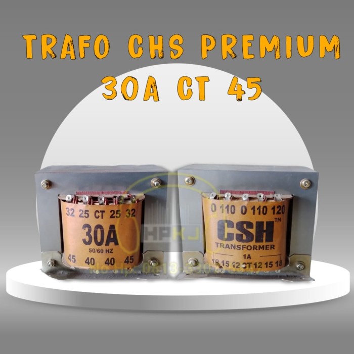 Jual TRAVO TRAFO TRANSFORMER CSH 30A CT 30 AMPERE 30AH 45V 45 VOLT ...