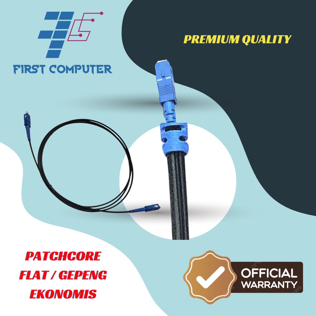 Jual Patchcore - Patchcord Black Flat / Gepeng Ekonomis | Shopee Indonesia