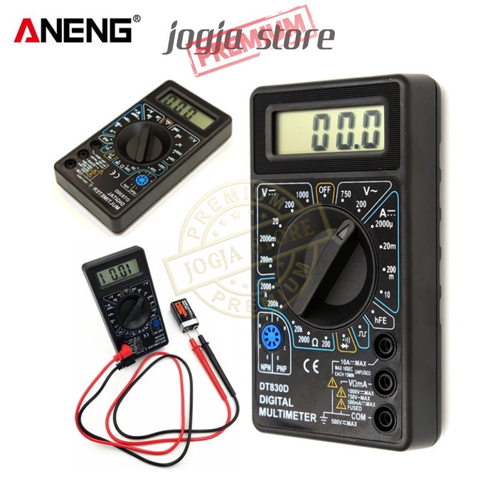 Jual Multimeter Digital AC/DC ANENG DT-830D Voltage Avo Meter Multi ...