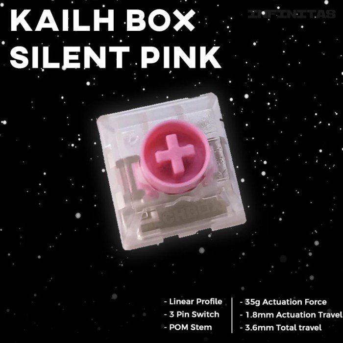 Jual Kailh Box Silent Pink mechanical keyboard switch (Linear) | Shopee ...