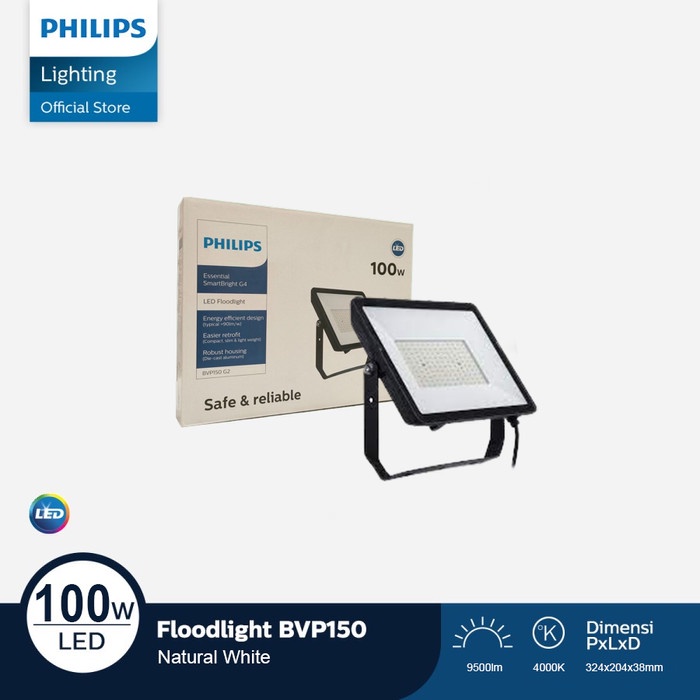 Jual Lampu Sorot Philips BVP150 LED90/NW 220-240V 100W SWB G2 GM | Shopee Indonesia